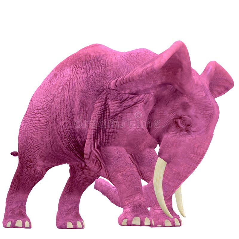 Vetor Do Elefante Cor-de-rosa Ilustração do Vetor - Ilustração de temas ...