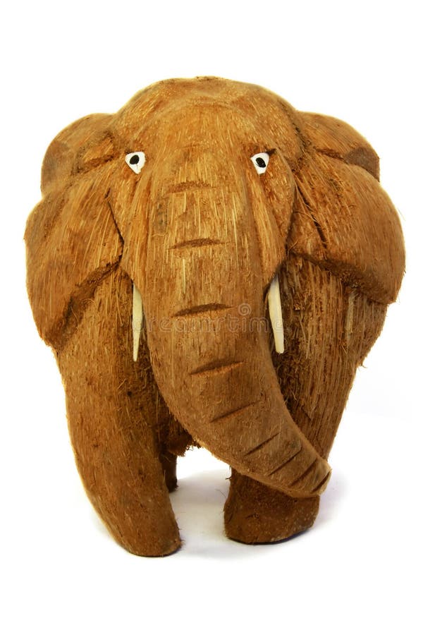Elefante De Sri Lanka Do Nutshell Do Coco Foto de Stock - Imagem de ...