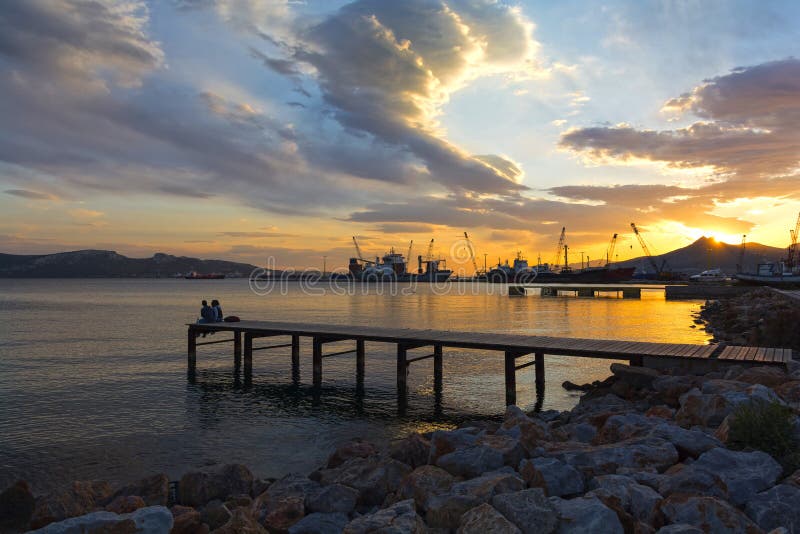 Elefsis port, Greece editorial photography. Image of elefsis - 89639272