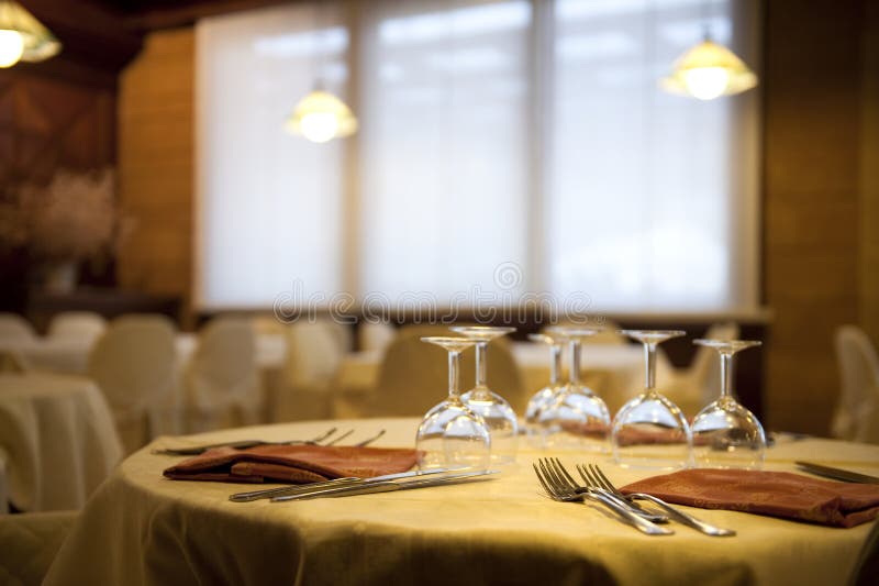 Elegan restaurant flatware stock image. Image of dine - 13407545