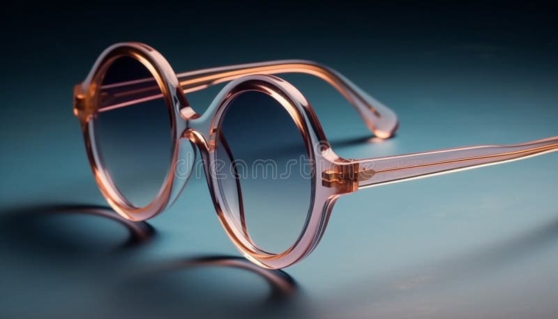 Elegance in Eyewear Modern Frames with Shiny Metal and Plastic ...