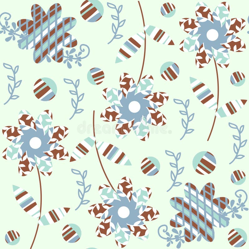 Elegance Floral Seamless Pattern and Seamless Pattern in Swatch Stock ...