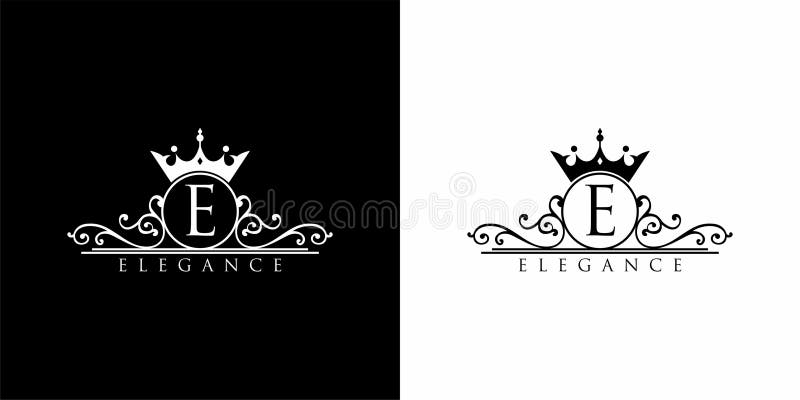 Elegance Logo EZ Luxury Letter Typeface Stock Vector - Illustration of ...