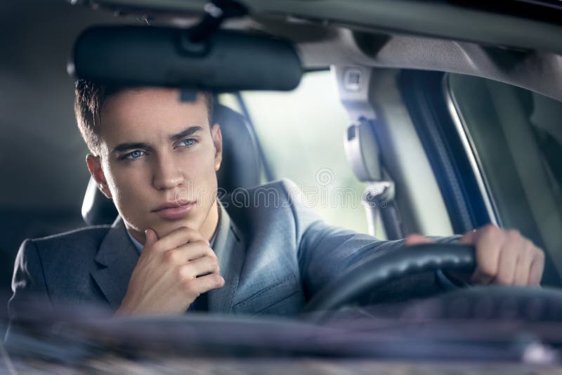 Stylish Man Driving Car Clip Art Stock Photos - Free & Royalty-Free ...