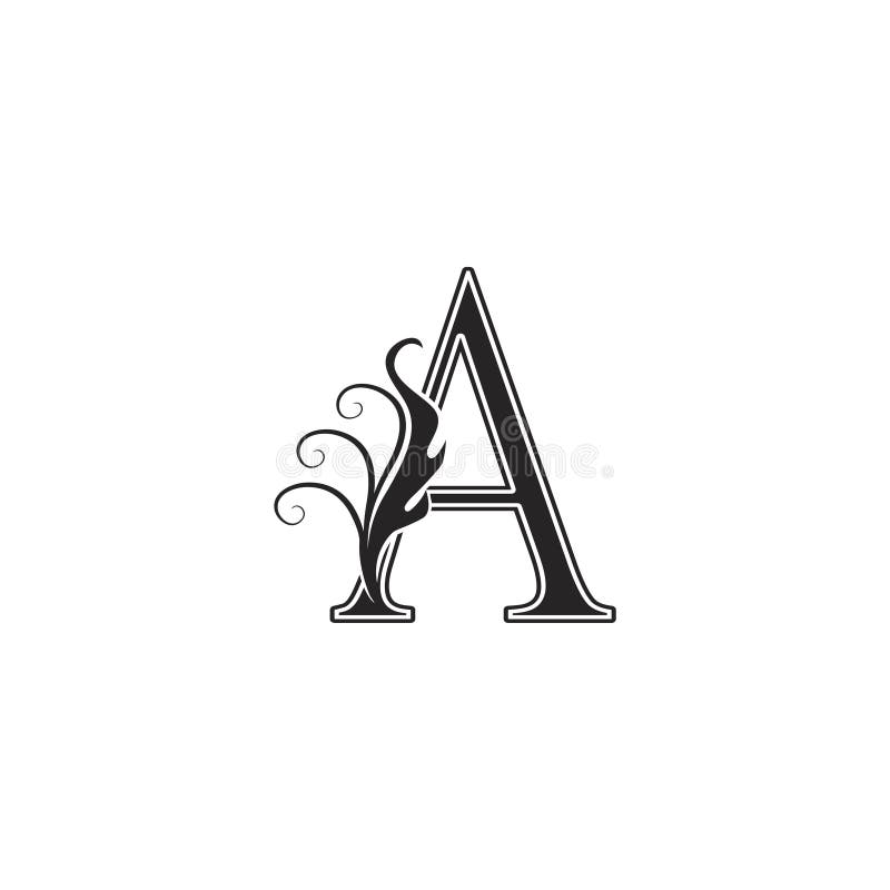 Elegance Monogram Luxurious Letter a Logo Stock Vector - Illustration ...
