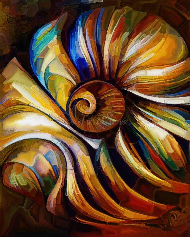 Elegance of Nautilus stock illustration. Illustration of design - 261848668