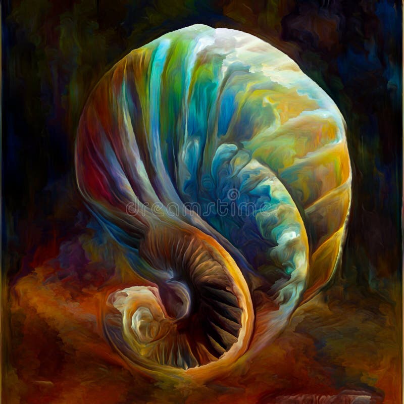 Elegance of Nautilus stock illustration. Illustration of elegant ...