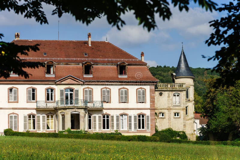 Elegance Old French Chateau Alsace Stock Photos - Free & Royalty-Free ...