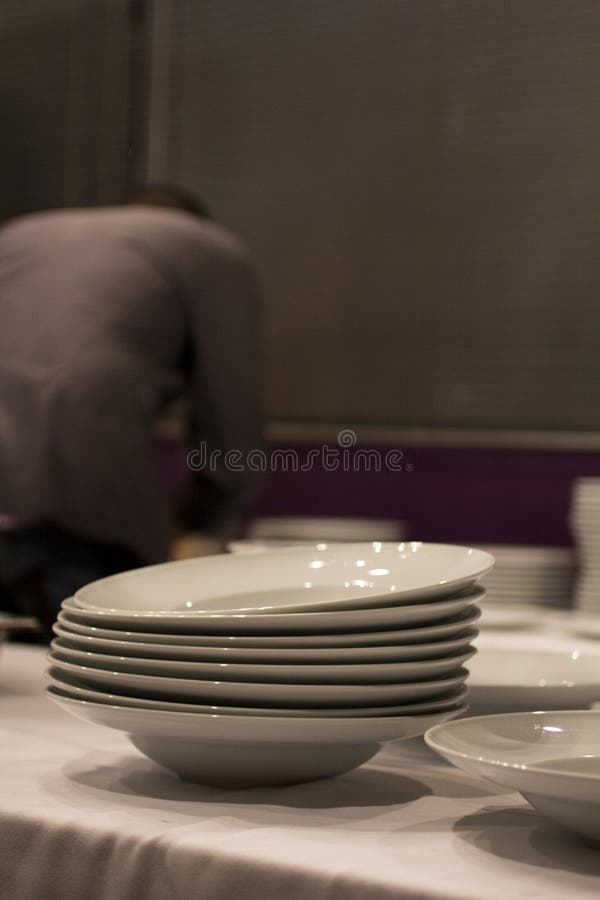 Elegance in Preparation As Fine Ceramic Soup Bowls Await the Artistry ...