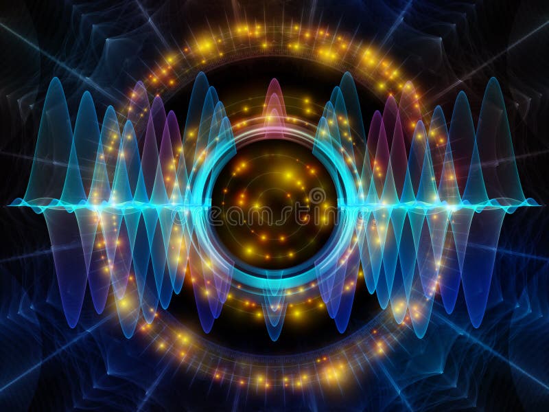 Elegance of Radial Oscillation Stock Illustration - Illustration of ...