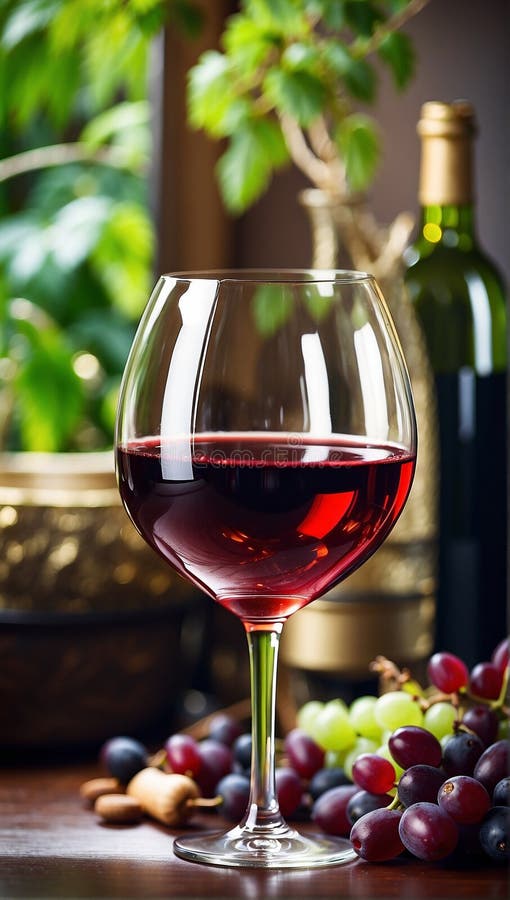 Elegance at the Table with Sophistication of Fine Wines Stock ...