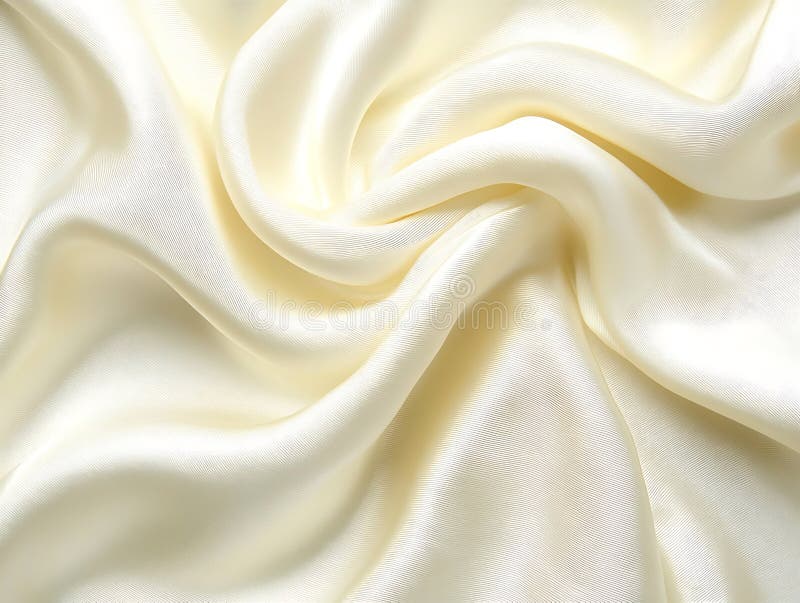 Elegance Unfolds: Abstract Ivory Waves of Delicate Silk Texture ...