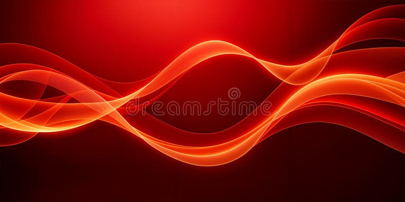 Abstract Red and Orange Wave Background Image is Generated Using AI ...