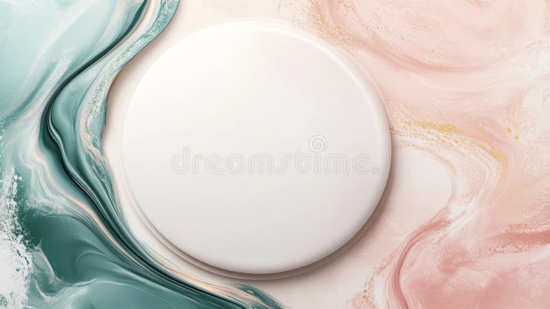 Elegant Abstract Background Featuring Soft Pastel Swirls with a Blank ...