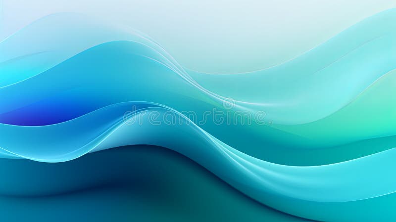 Abstract Blue Waves Background with Smooth Color Gradient Stock Photo ...