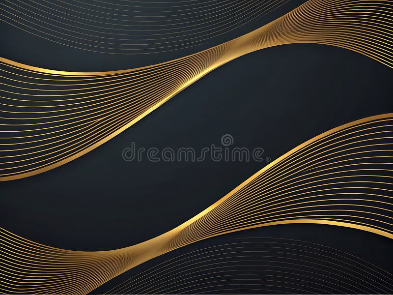 Elegant Abstract Background with Thin Golden Lines for Luxury Design ...
