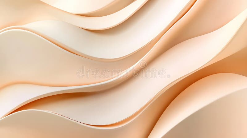 Elegant Abstract Background in Warm Ivory and Soft Peach, Featuring ...