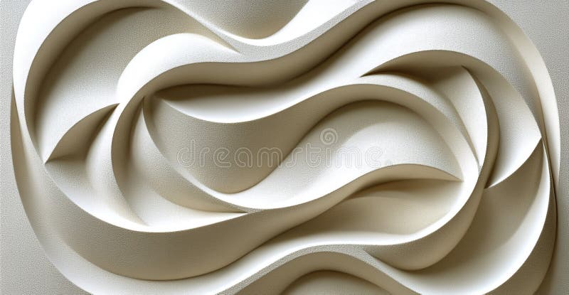 Elegant Abstract Beige Wave Pattern Design Texture Background 3D Art ...
