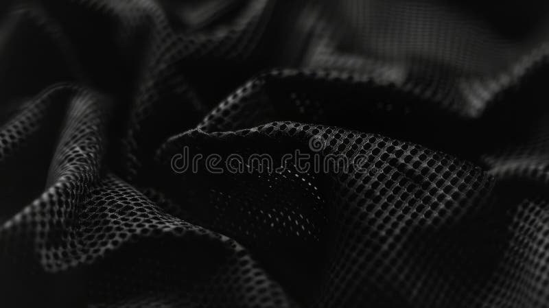 Elegant Abstract Black Mesh Material Background. Generative AI Stock ...