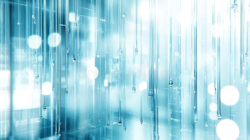 Elegant Abstract Blue Background with White Circles and Lines for ...