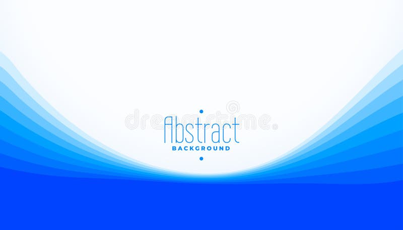 Elegant and Abstract Blue Wave Template for Modern Business Stock ...