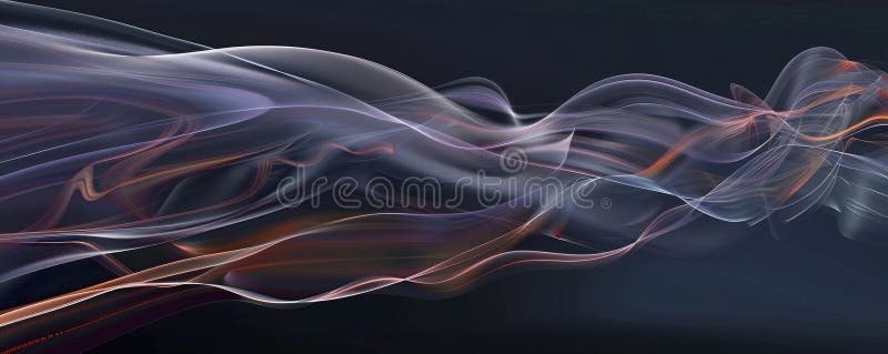 Elegant Abstract Digital Art Representing Fluid Dynamics and Motion ...