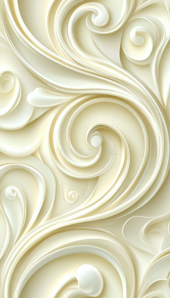 Elegant Abstract Floral Pattern Background, Luxury 3D Seamless Texture, White Wall Panel Design ...