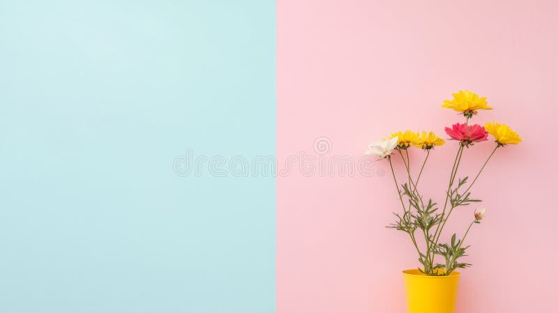 An Elegant Abstract Flower on a Soft Pastel Background, Symbolizing ...
