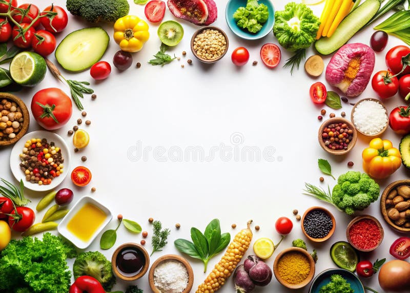 Elegant Abstract Food Border Frames for Culinary Menu Design Branding ...