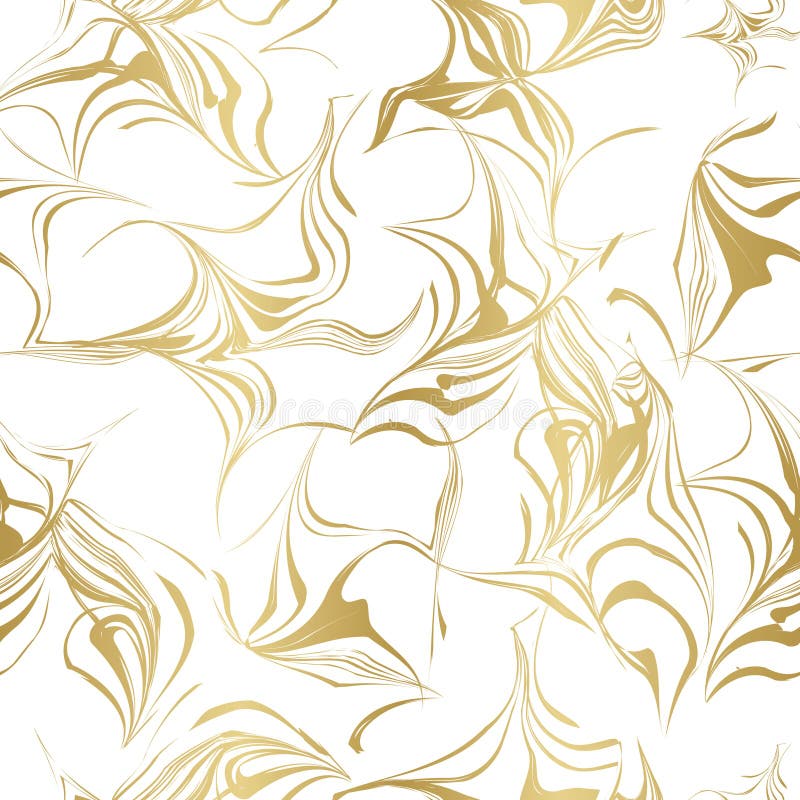 Elegnat Abstract Gold Repeat Pattern Stock Vector - Illustration of ...