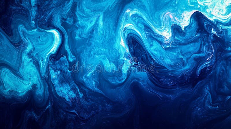 Elegant Abstract Gradient with Luminous Cyan Shifting into Deep Blue ...