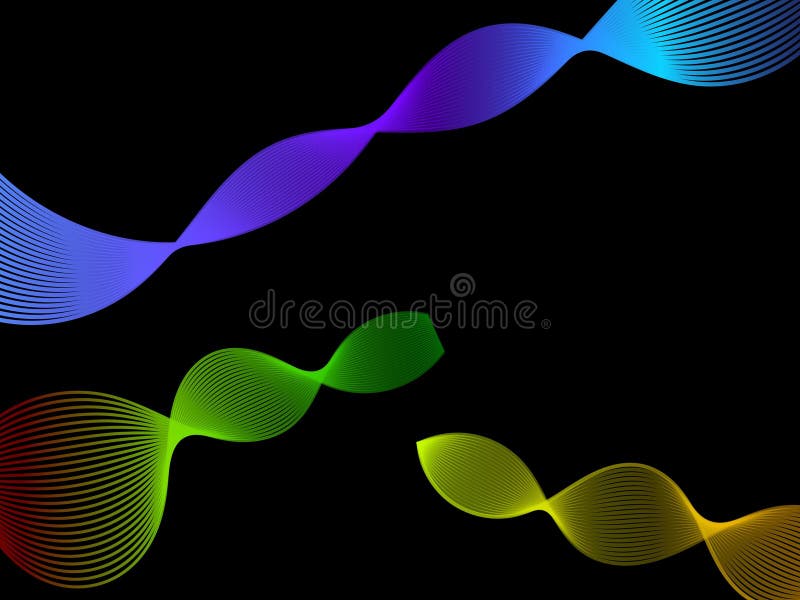 Elegant Abstract Light Wave Design Stock Illustration - Illustration of ...
