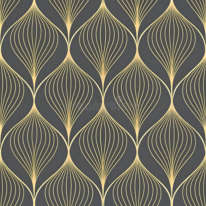 Elegant Abstract Linear Pattern with Thin Contours for Modern Design ...