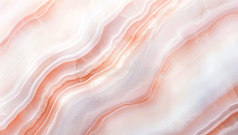 Elegant Abstract Marble Texture Featuring Soft Peach and White Waves ...