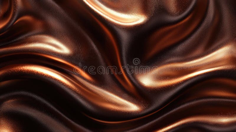 Elegant Abstract Metallic Bronze Texture with Smooth Shimmering Waves ...