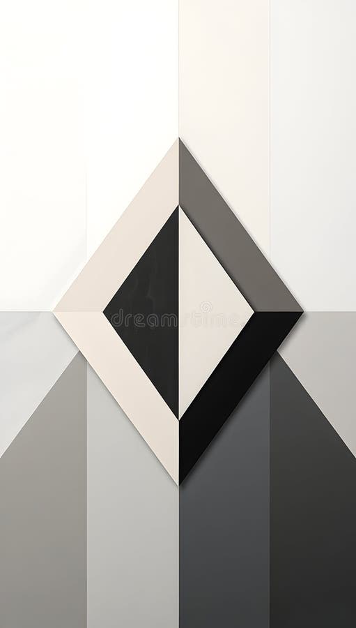 Sophisticated Geometric Forms with Muted Colors Create Serene Elegance ...
