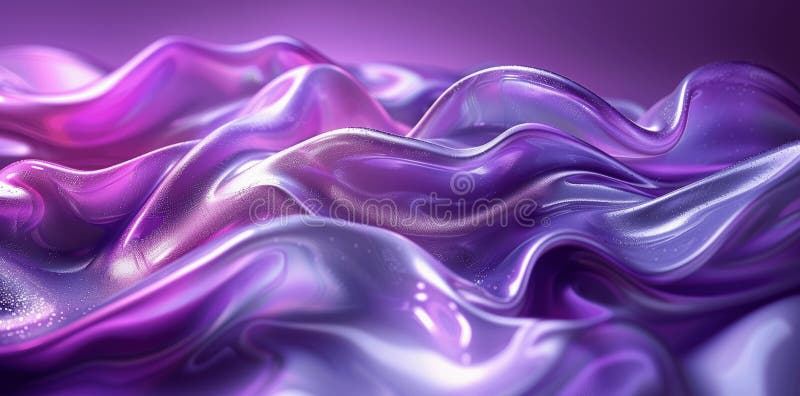 Elegant Abstract Purple Silver Background with Metallic Curves Stock ...