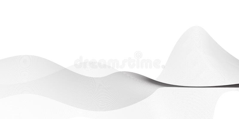 Elegant Abstract Smooth Speed Gray Wave Modern Background Stock Vector ...