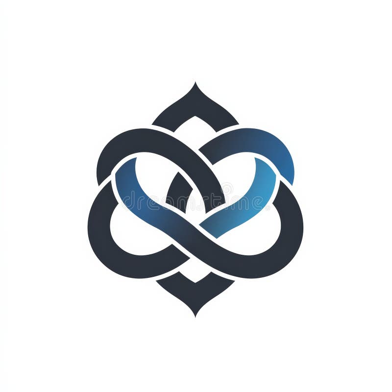 Elegant Abstract Symbol Representing Unity and Connection in Design ...