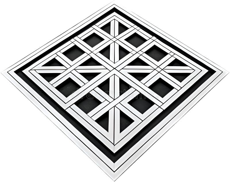 Elegant Abstract Symmetrical Geometric Shape with Perfect Balanced ...