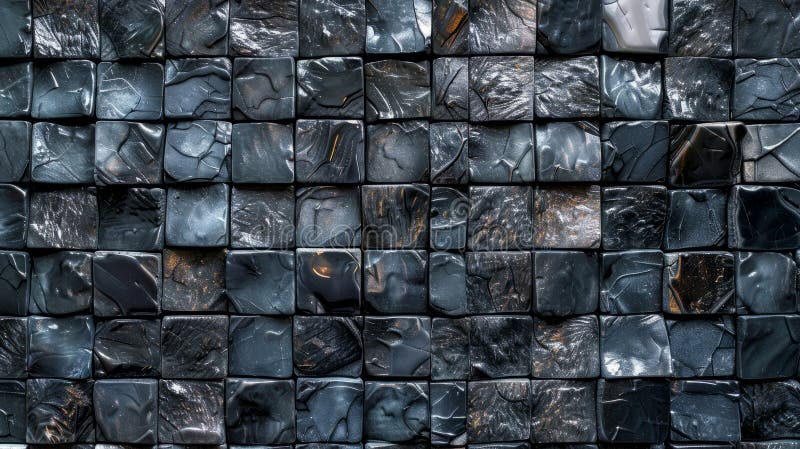 Elegant Abstract Tiles with Detailed Textures in Dark Shades Stock ...