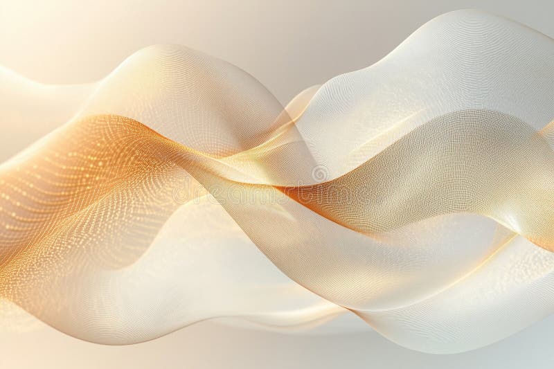 Beige and Ivory Sound Waves Morphing into Golden Circuits and Neural ...