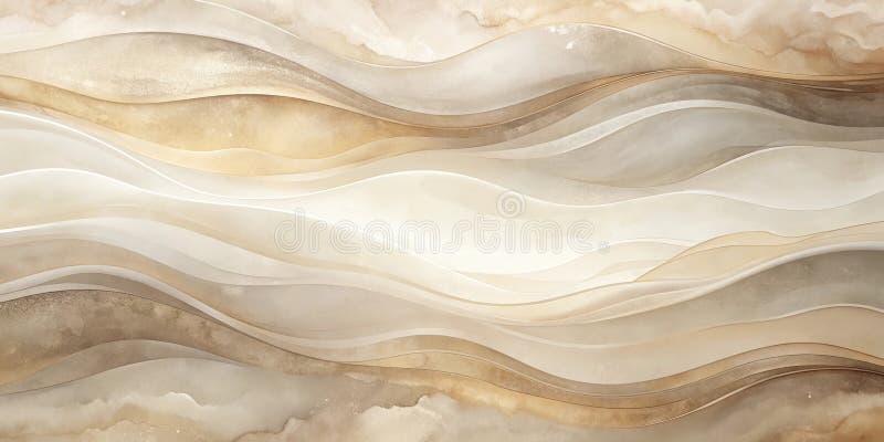 Elegant Abstract Wave Pattern in Earthy Tones a Serene and ...