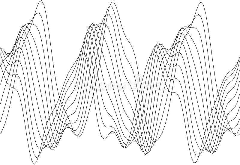 Elegant Abstract Wave Pattern for Modern Design Elements Stock ...