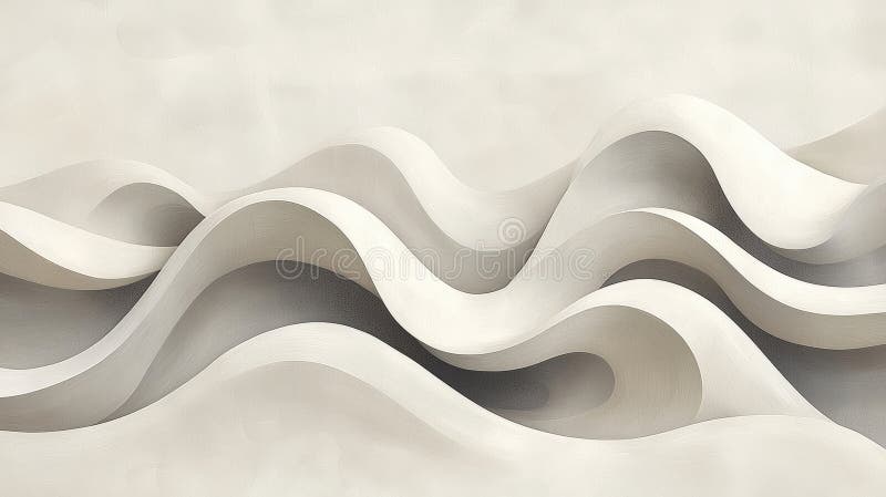 Elegant Abstract Waves in Soft Neutral Tones for Peaceful and Calming ...