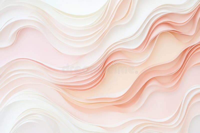 Elegant Abstract Wavy Pastel Layers Background for Modern Design ...