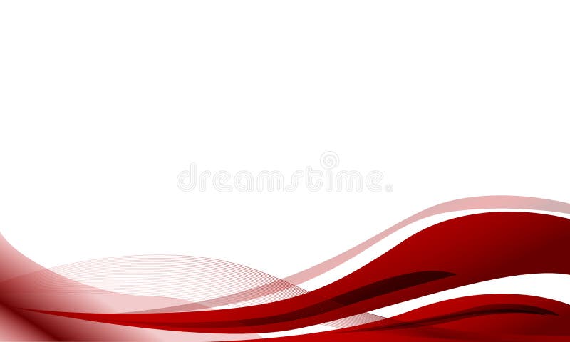 Elegant Abstract Wavy Red Design Background Stock Vector - Illustration ...