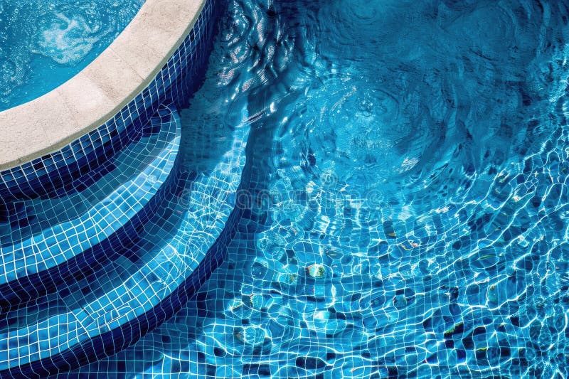 Elegant Abstraction: Suburban Pool Patterns Stock Illustration ...