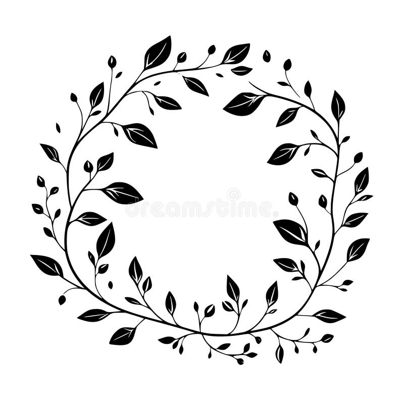 An Elegant and Aesthetic Circular Leaf Frame Design that is Simply ...