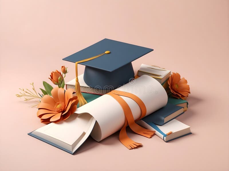 Elegant and Aesthetic Graduation Background Stock Illustration ...